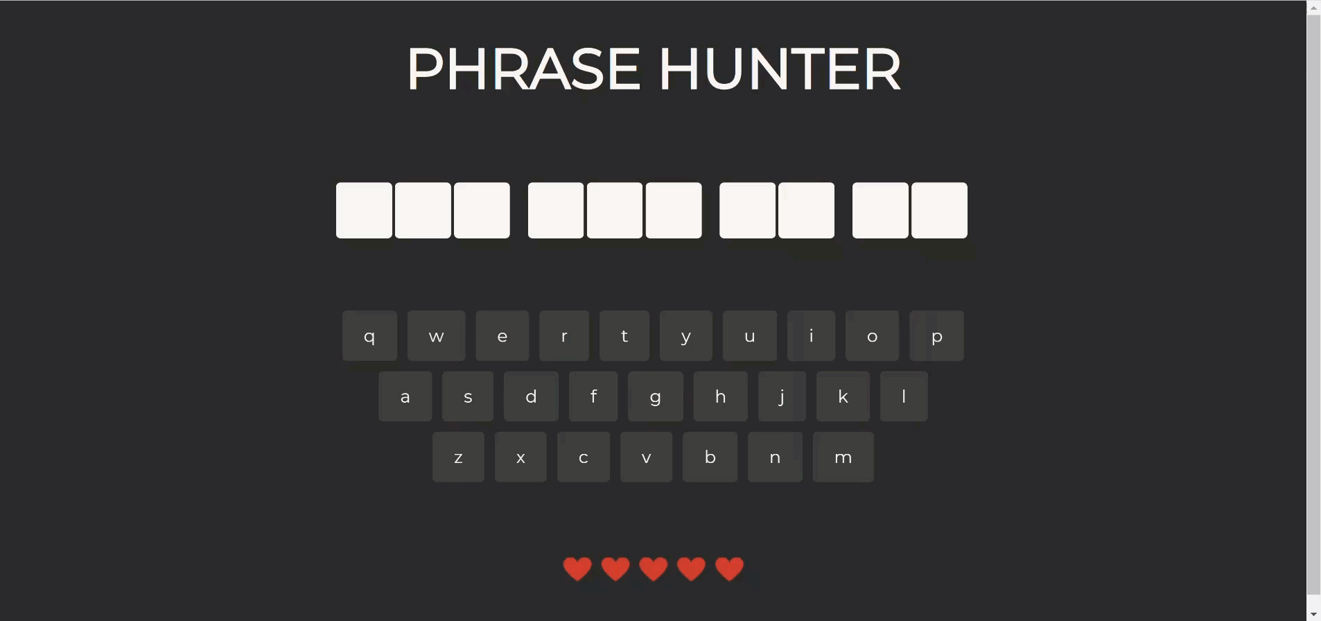 GitHub - zviels/phrase-hunter: My Fourth Techdegree Project